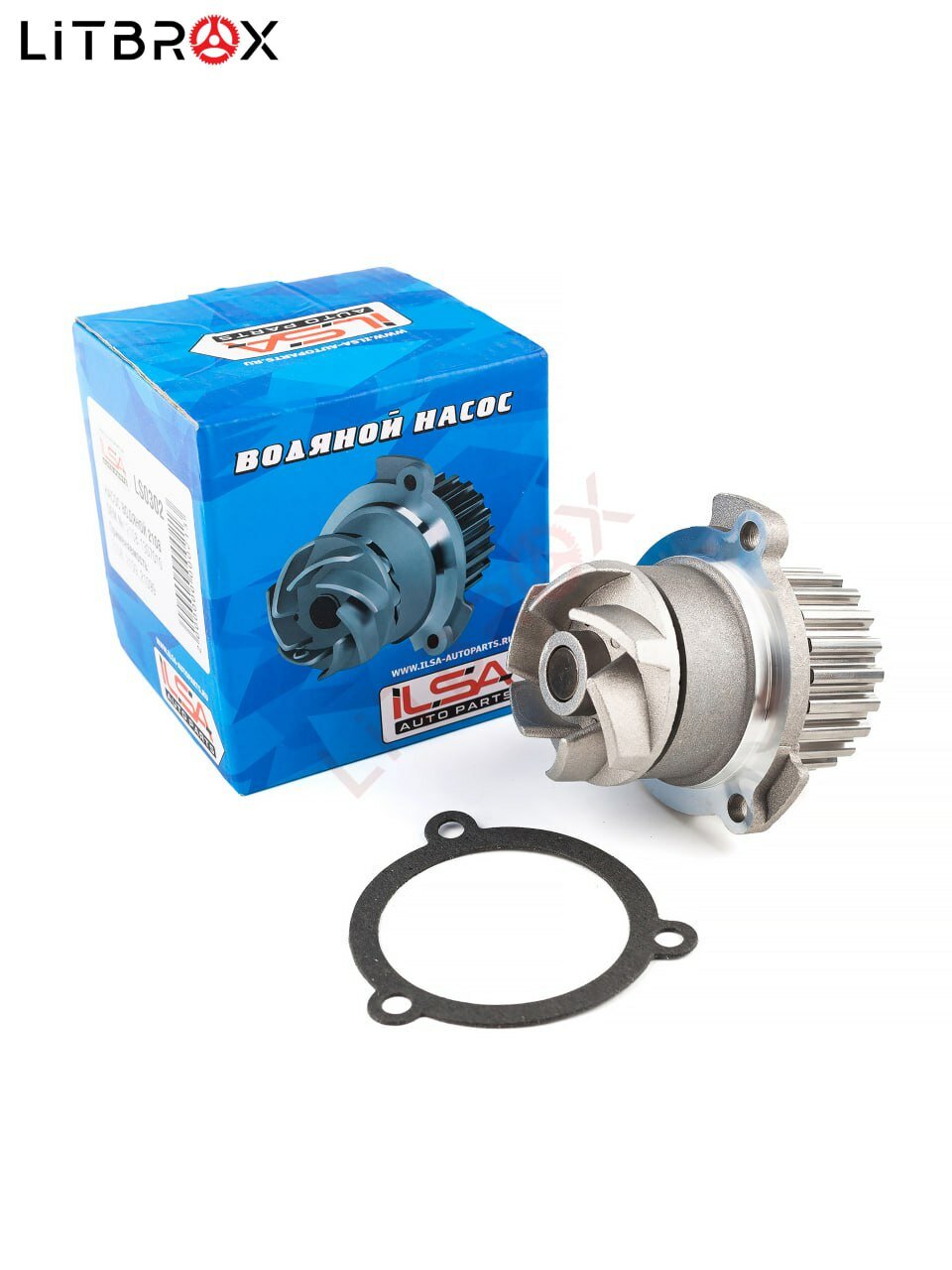 Насос водяной (Помпа) (Для двигателей 8 кл.) 'ILSA' 2108-21099, 2113-2115, 2110-2112, Kalina, / LS0302 / 2108-1307010