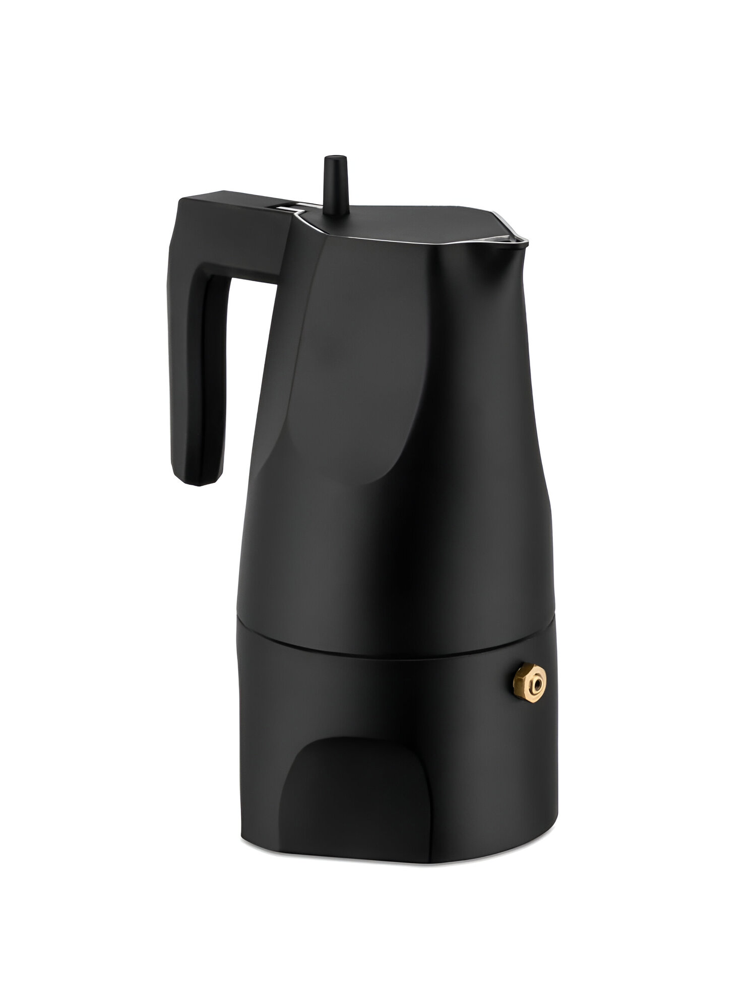 ALESSI Оригинал. Гейзерная кофеварка на 3 чашки Alessi Ossidiana MT18/3 B, черный