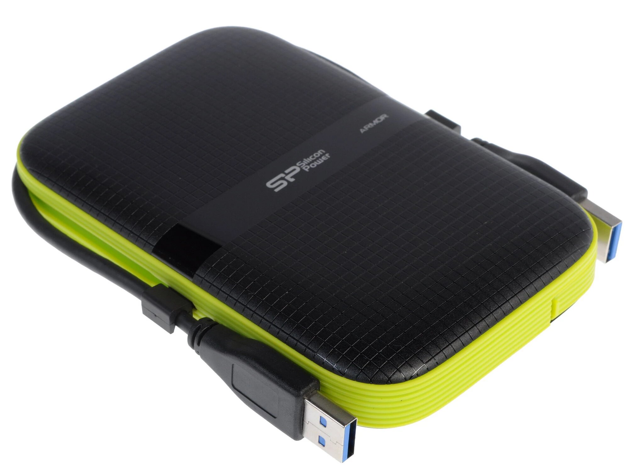 Внешний HDD-диск Silicon Power A60 Armor SP020TBPHDA60S3K, черный, 2 Тб
