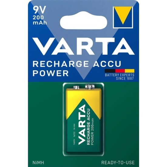 Аккумулятор Varta 6LR6 9V 200 mAh R2U (уп 1 шт)