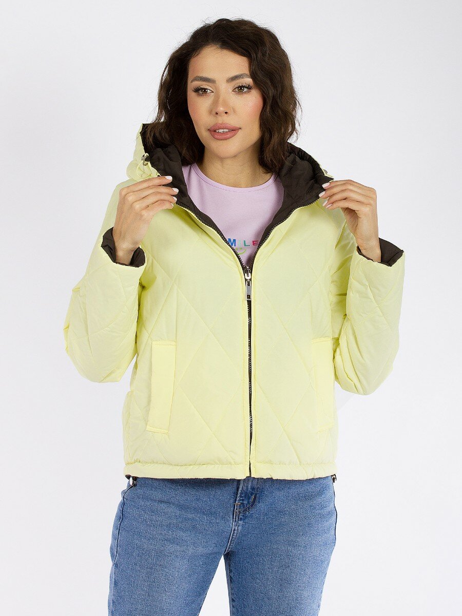 Куртка двусторонняя, бомбер с капюшоном