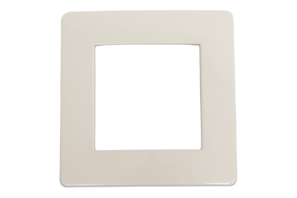 Рамка одноместная на 2 модуля DKC Brava 75010W, RAL9010 белый, 1 шт
