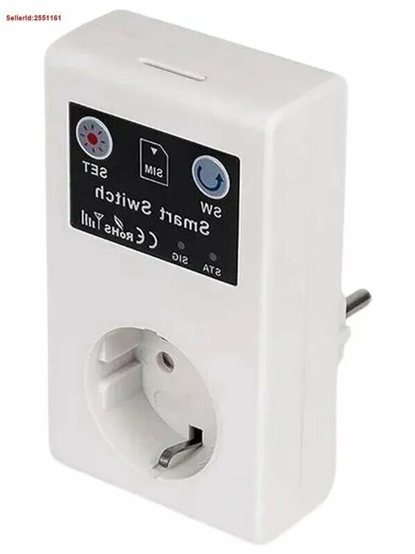 Умная GSM розетка с сим картой - Лайт-Е (мощность до 3,5 кВт, нагрузка до 16А)