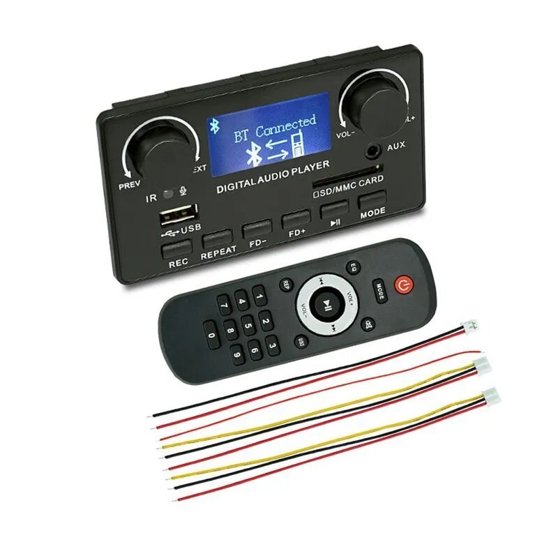 MP3-плеер JQ-D008BT Разноцветный с пультом ДУ, Bluetooth, поддержка SD/MMC