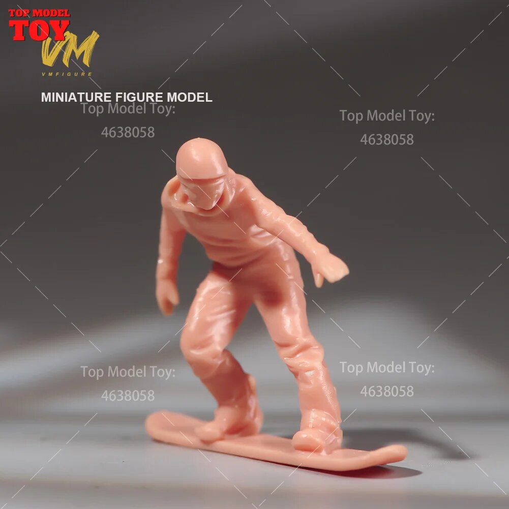 Фигурки сноубордистов MAK 1/64 1/43 1/87 Unpainted, 1 to 87