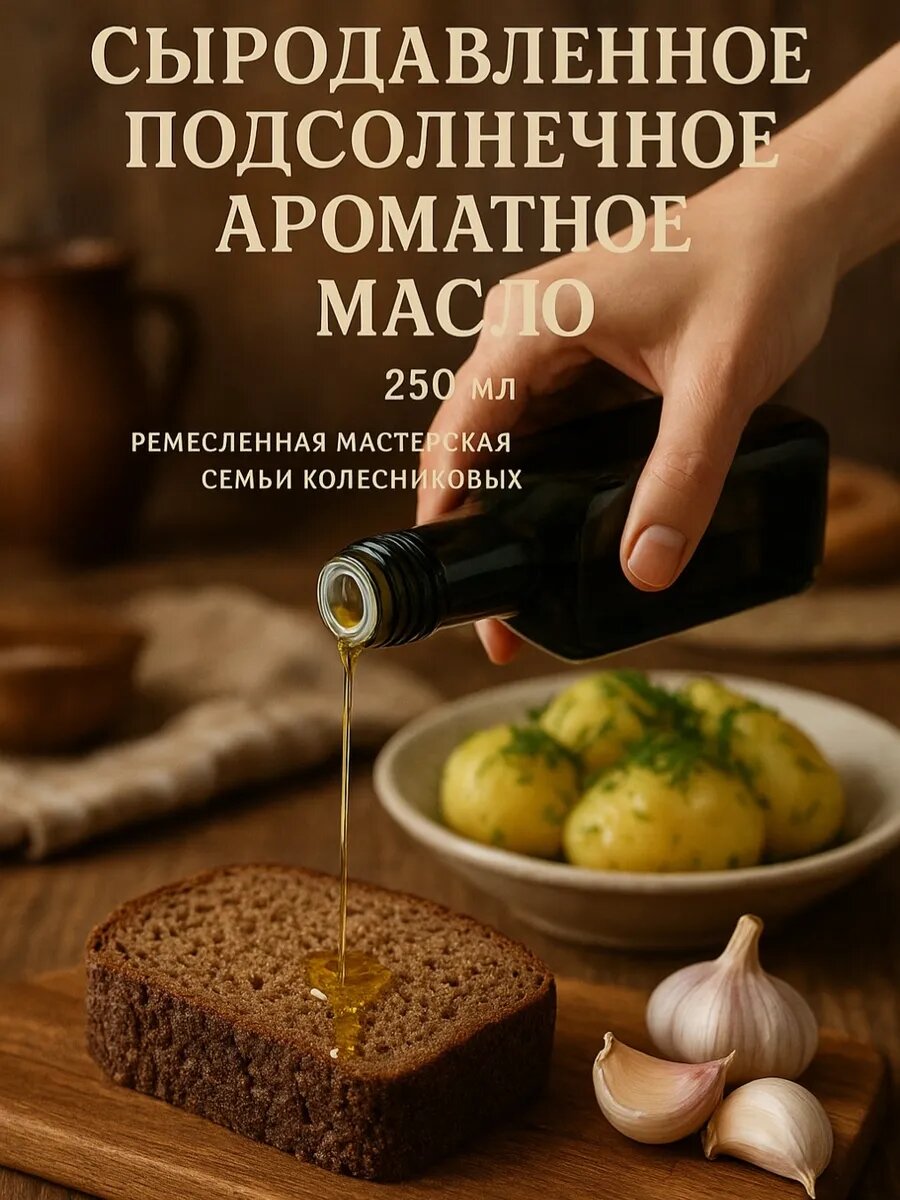 Подсолнечное Ароматное масло 250 мл.