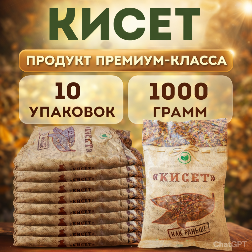 Удобрение "Кисет махорки Как Раньше", органическое, универсальное, 10 шт. по 100 г