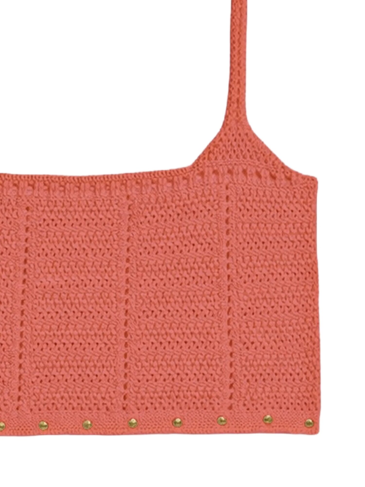 Топ A Paper Kid Knitted embellished top, размер 44, orange — фото 1