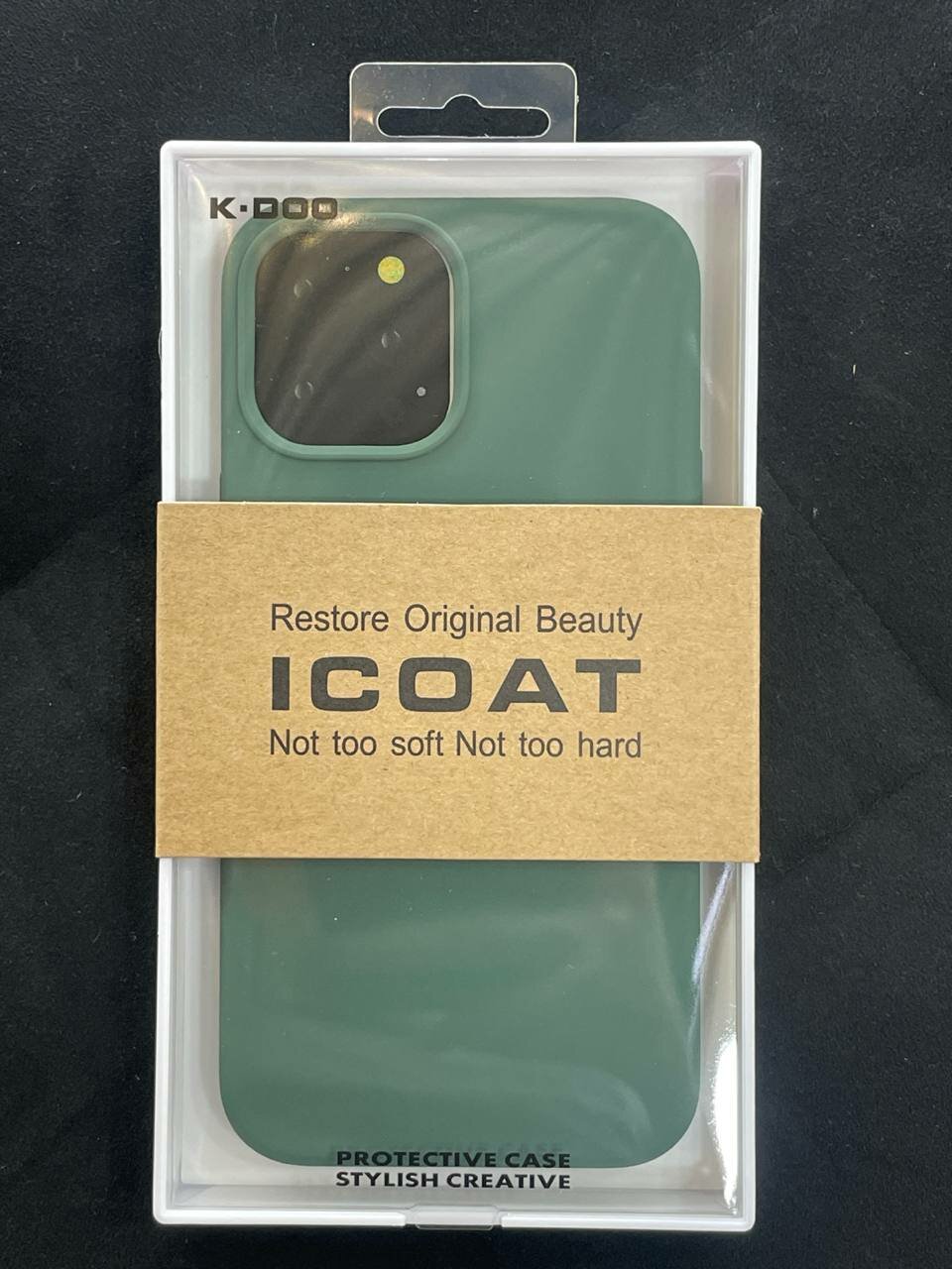 Силиконовый чехол K-Doo (KZDOO) Icoat для iPhone 12Pro Max, зеленый