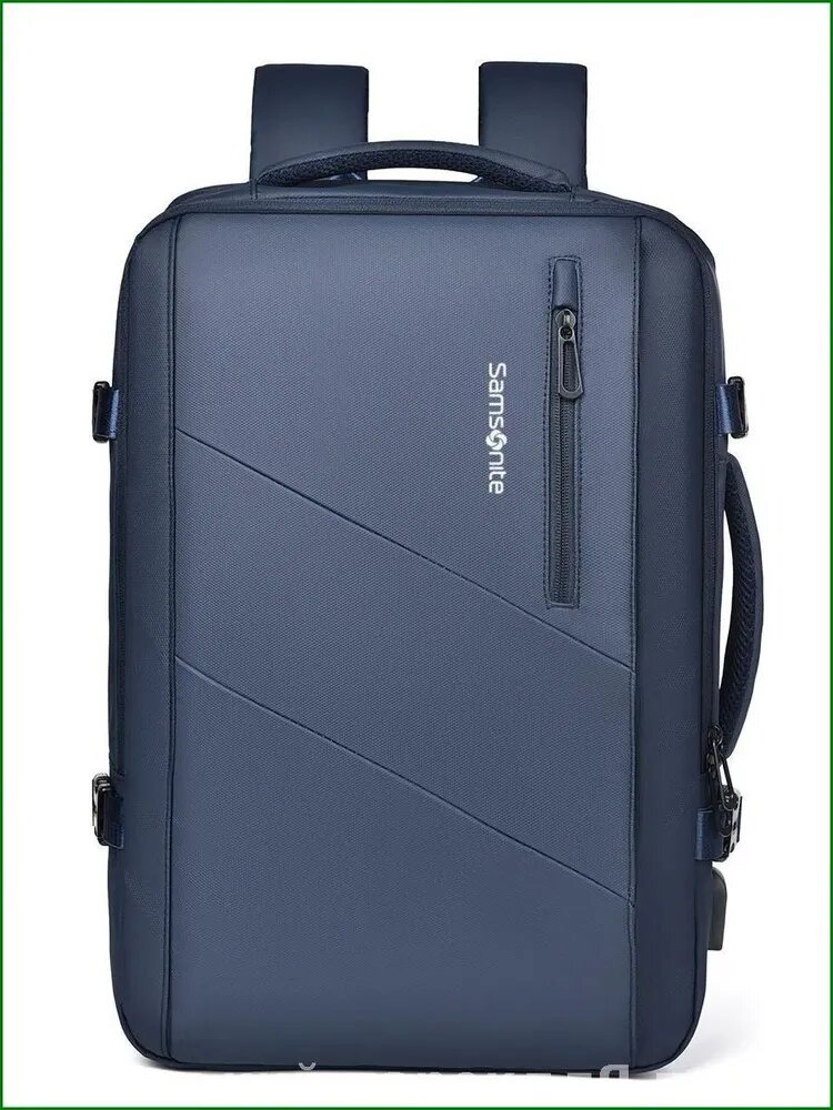 Рюкзак Samsonite для ноутбука 15.6" темно-синий из оксфорда, городской, туристический