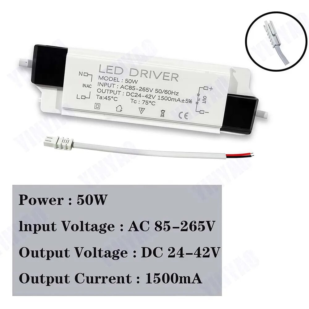 Драйверы светодиодных ламп 24-42V/36-65V/54-87V