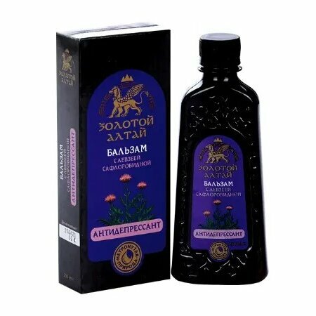 Бальзам Золотой Алтай Антидепрессант с левзеей 250 мл е