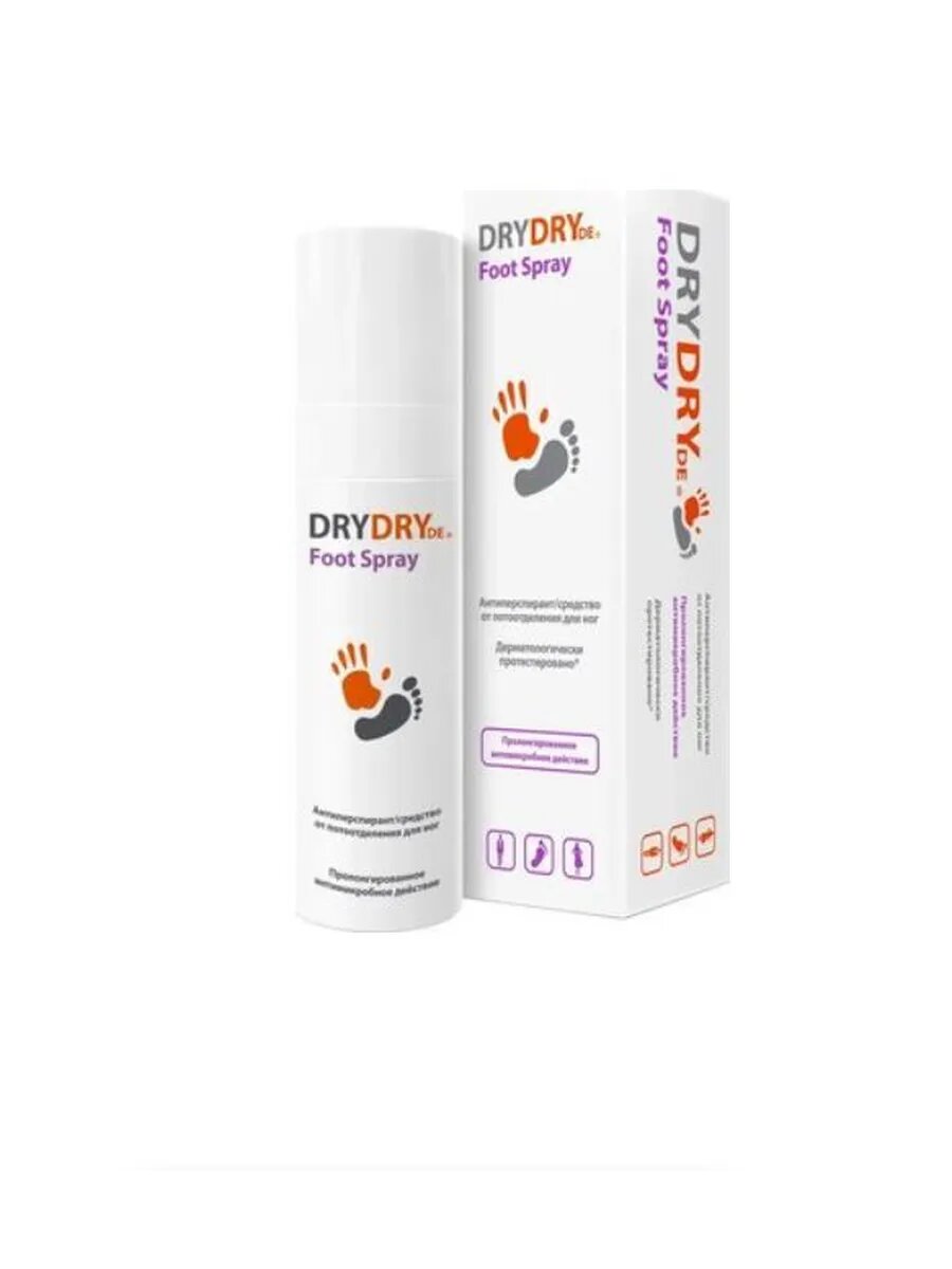 Dry Dry de Foot Spray спрей для ног, спрей, 100 мл, 1шт.