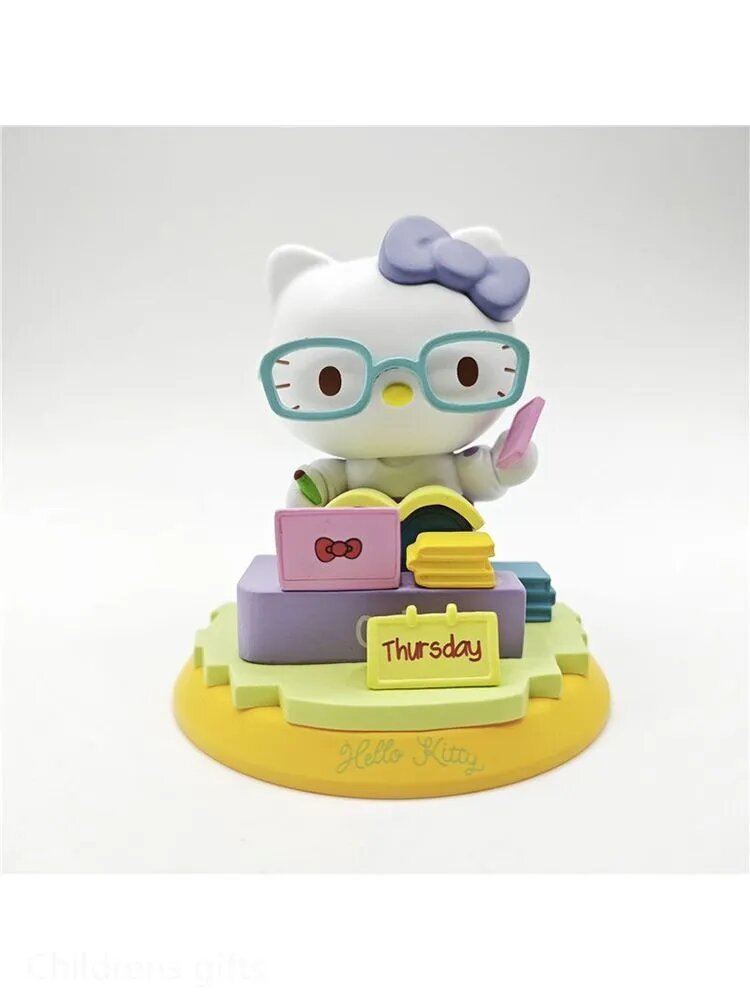 Модель куклы ручной работы Sanrio серии Hello Kitty Lovely Week из серии "Прекрасная неделя"