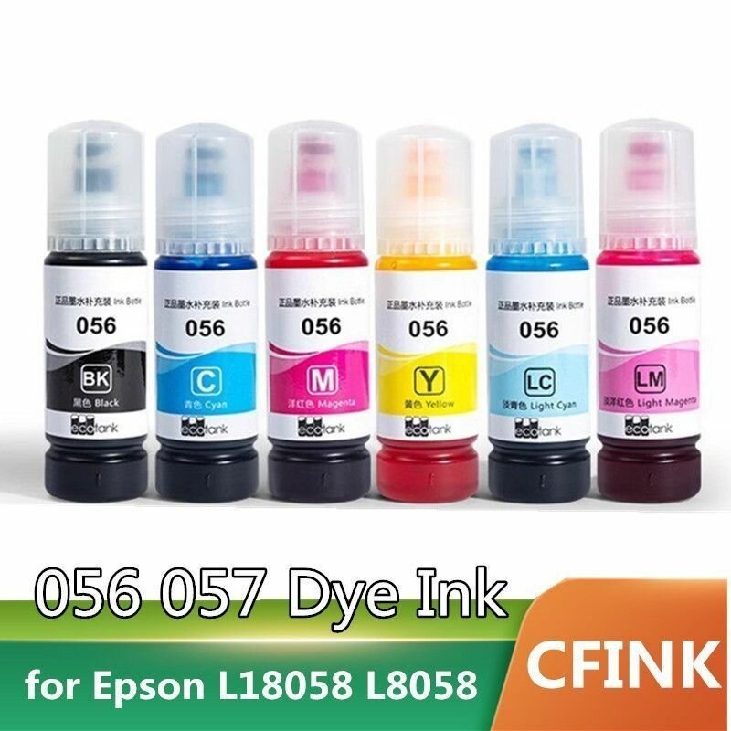 For Epson108, 056, 057, L8050, L18050, L8058, L18058 Чернила Принтер.