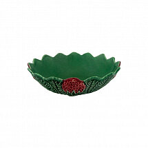 Салатник 24см."Strawberries" зеленый