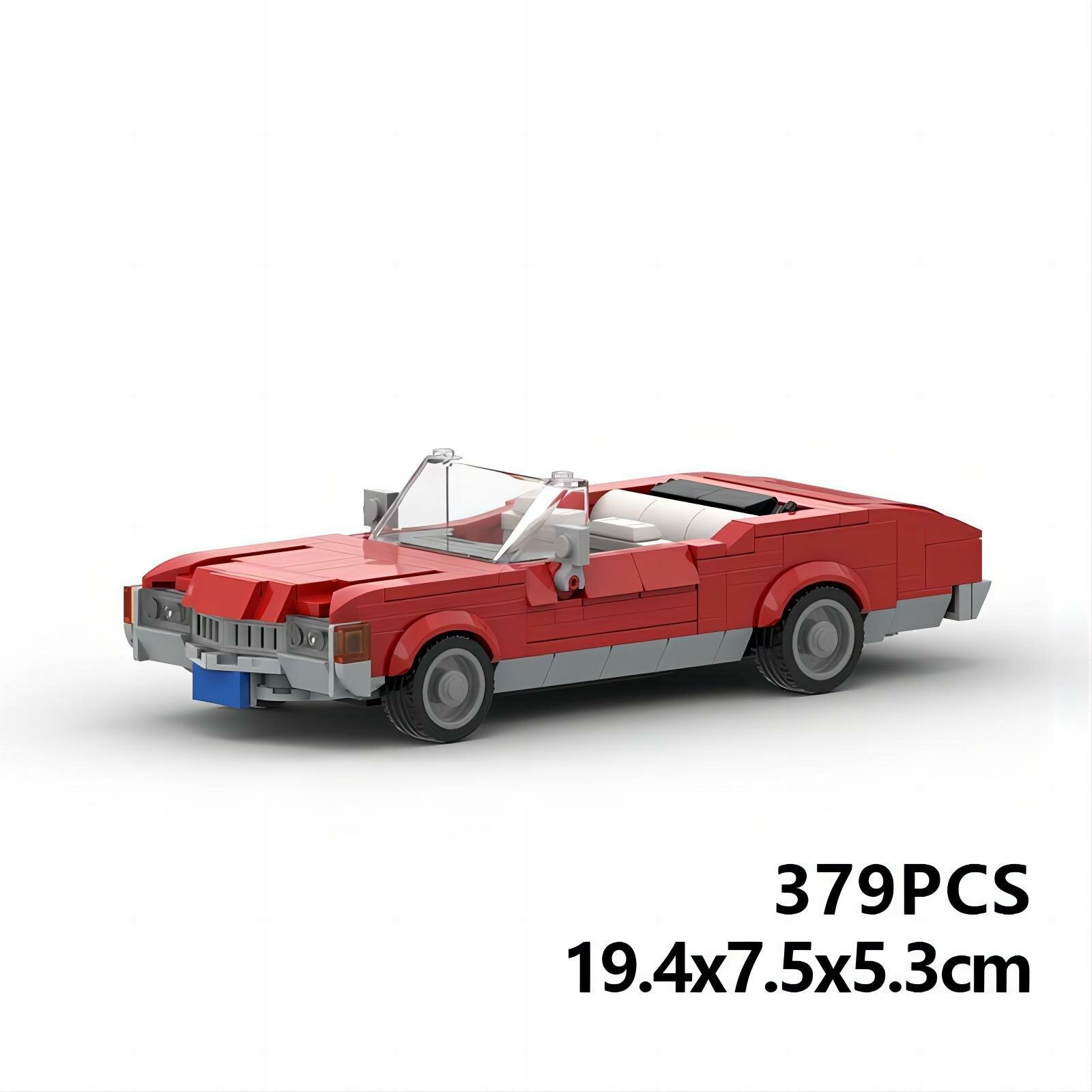 Отечественные строительные блоки MOC-1545001971 Сборка ретро-кабриолета Chevrolet Impala