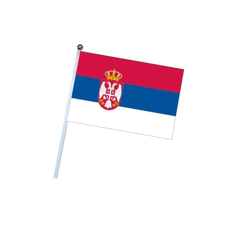 50шт Флаги для футбольных матчей с национальным узором, - Сербия 26