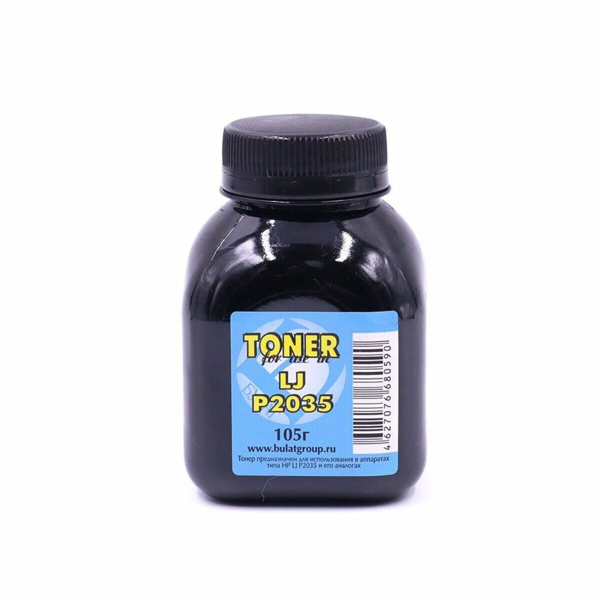Тонер булат HP LJ P2035 (Чёрный, банка 105 г)