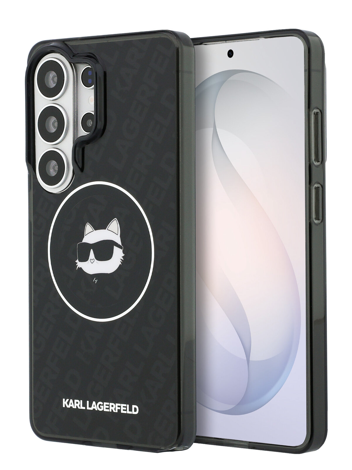 Чехол Karl Lagerfeld на Samsung Galaxy S26 Ultra, с магнитами MagSafe, с принтом NFT Choupette, черный