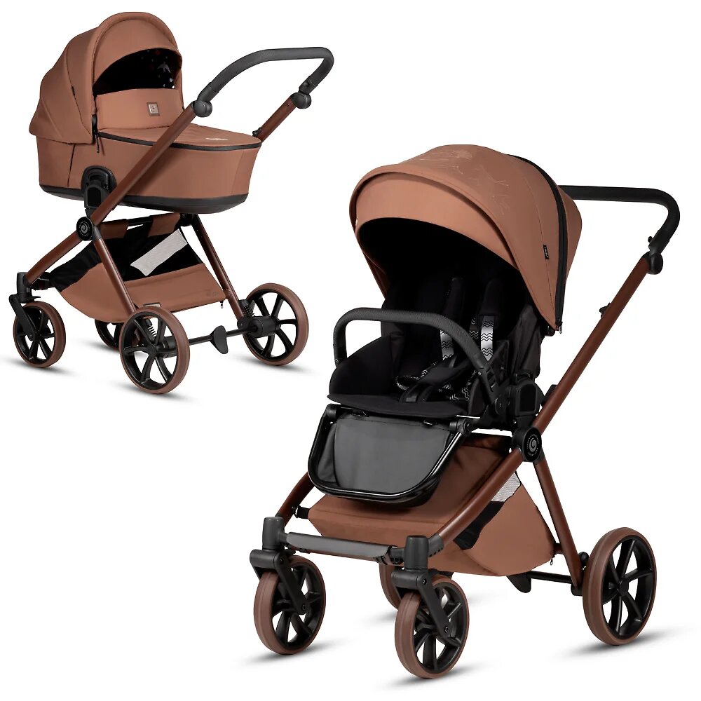 Детская коляска 2в1 Tutis Mio 3+, цвет Hoopoe Brown / Limited Edition (Карамельный), артикул производителя 1622016