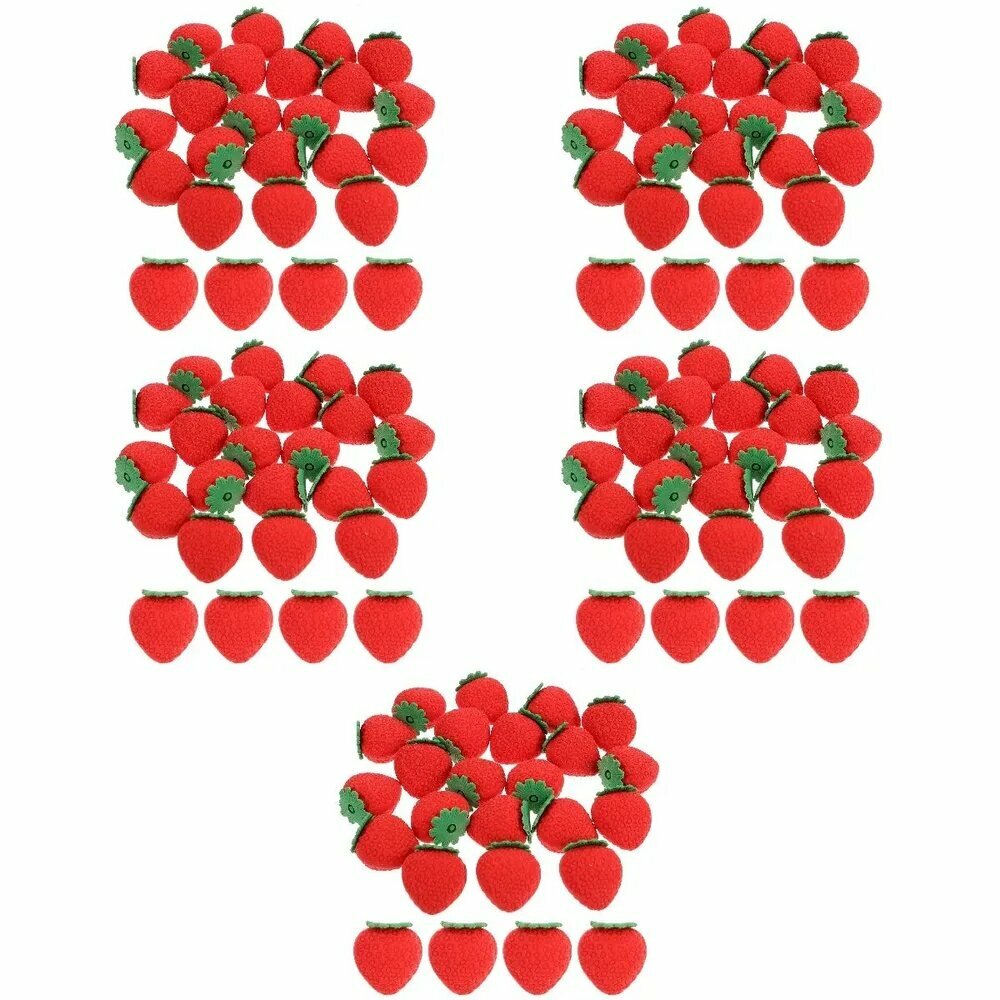 Портативные миниатюрные ластики из износостойкого тпр красного цвета для учебы, 200 штук