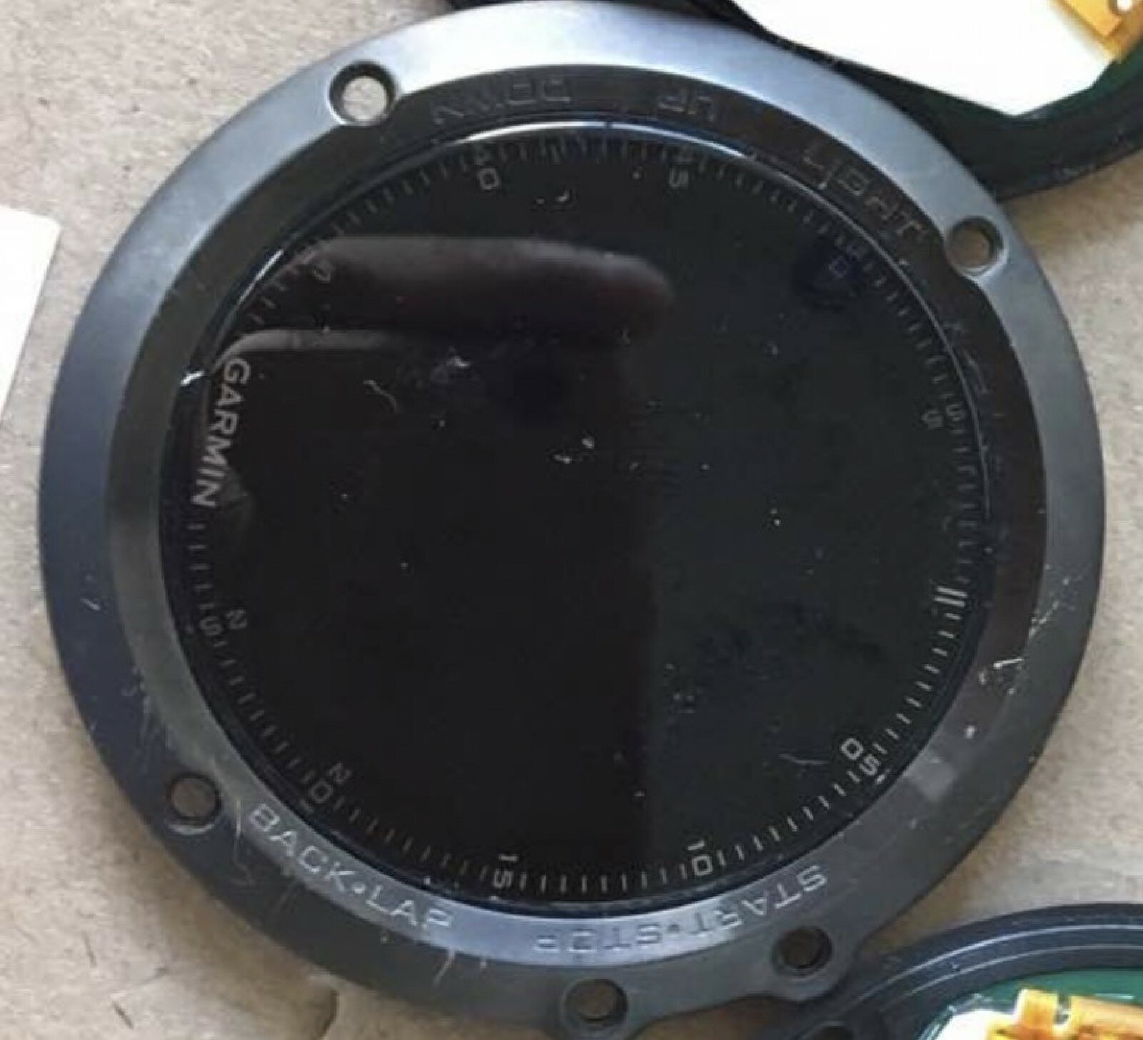 Дисплей с тачскрином MyPads для смарт-часов Garmin Fenix 3 / Fenix 3 HR / HRM черный