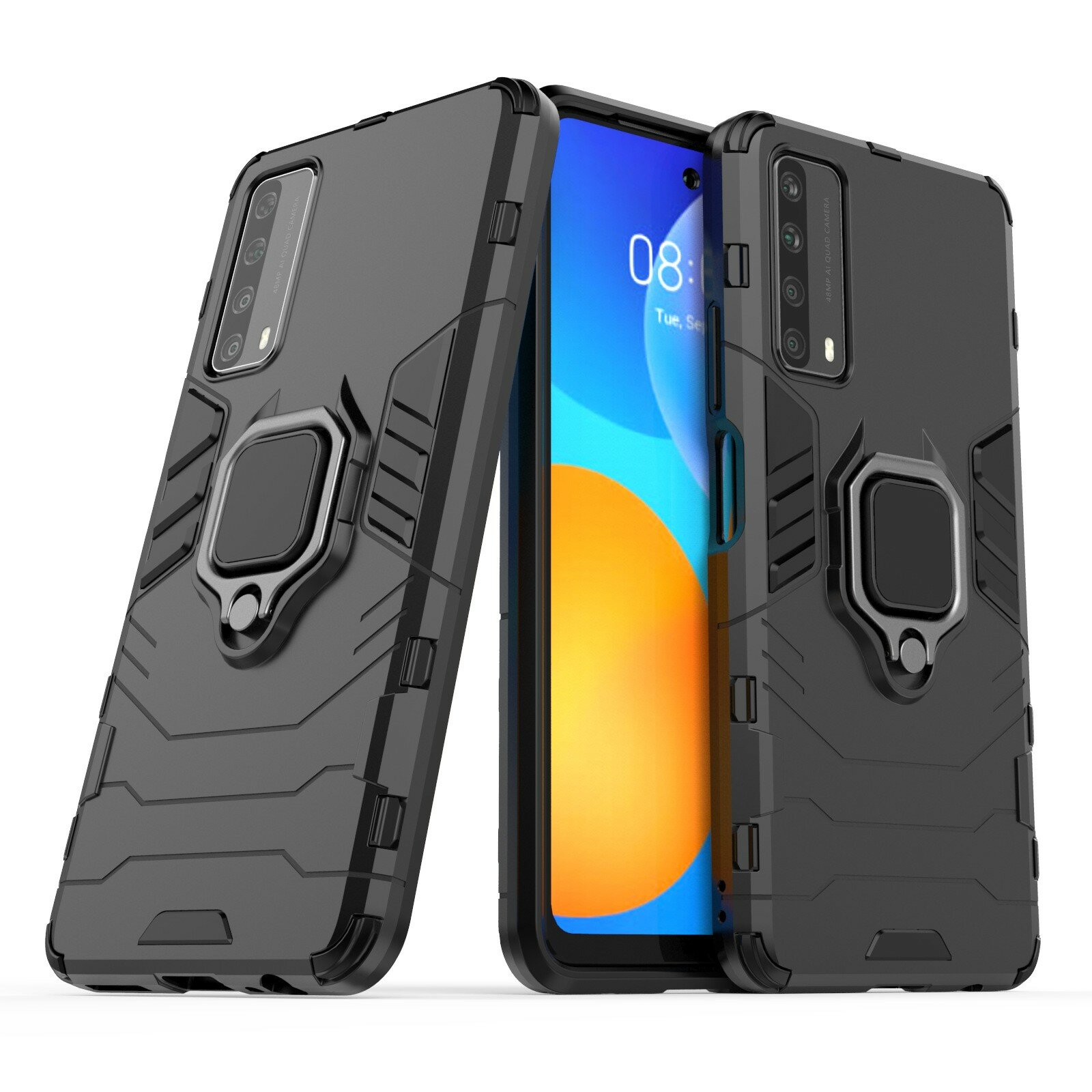 Чехол-бампер MyPads для Huawei Honor 10X Lite и Huawei P Smart 2021 ударопрочный черный