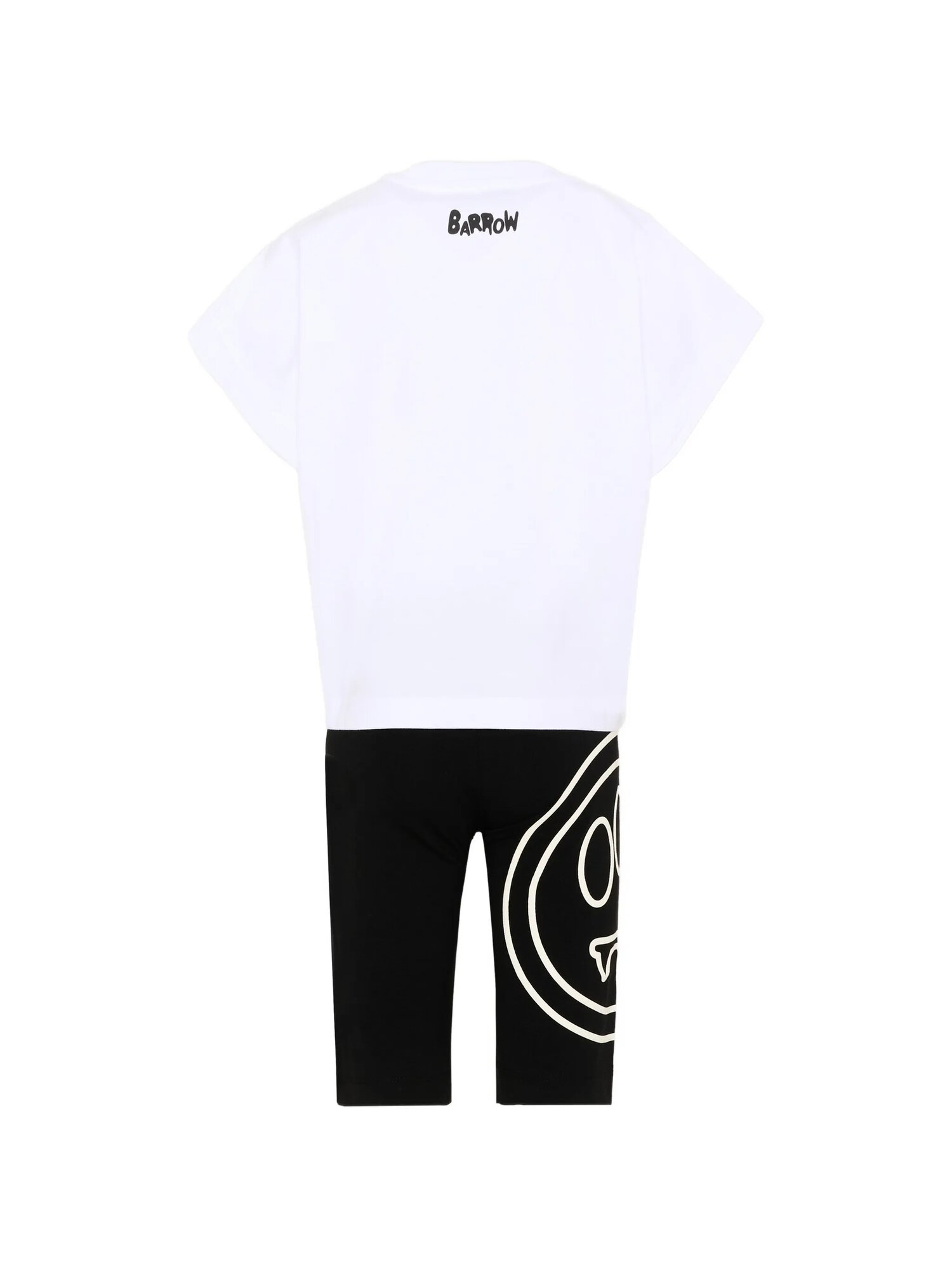 Комбинезон BARROW Graphic print short tracksuit, размер 4 года, бежевый/белый — фото 1