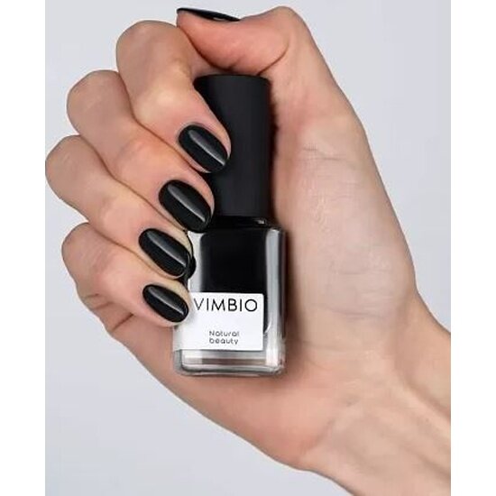 Безопасный лак для ногтей Черная ночь № 37, 10 мл, VimBio (Вимбио) с формулой 11-free