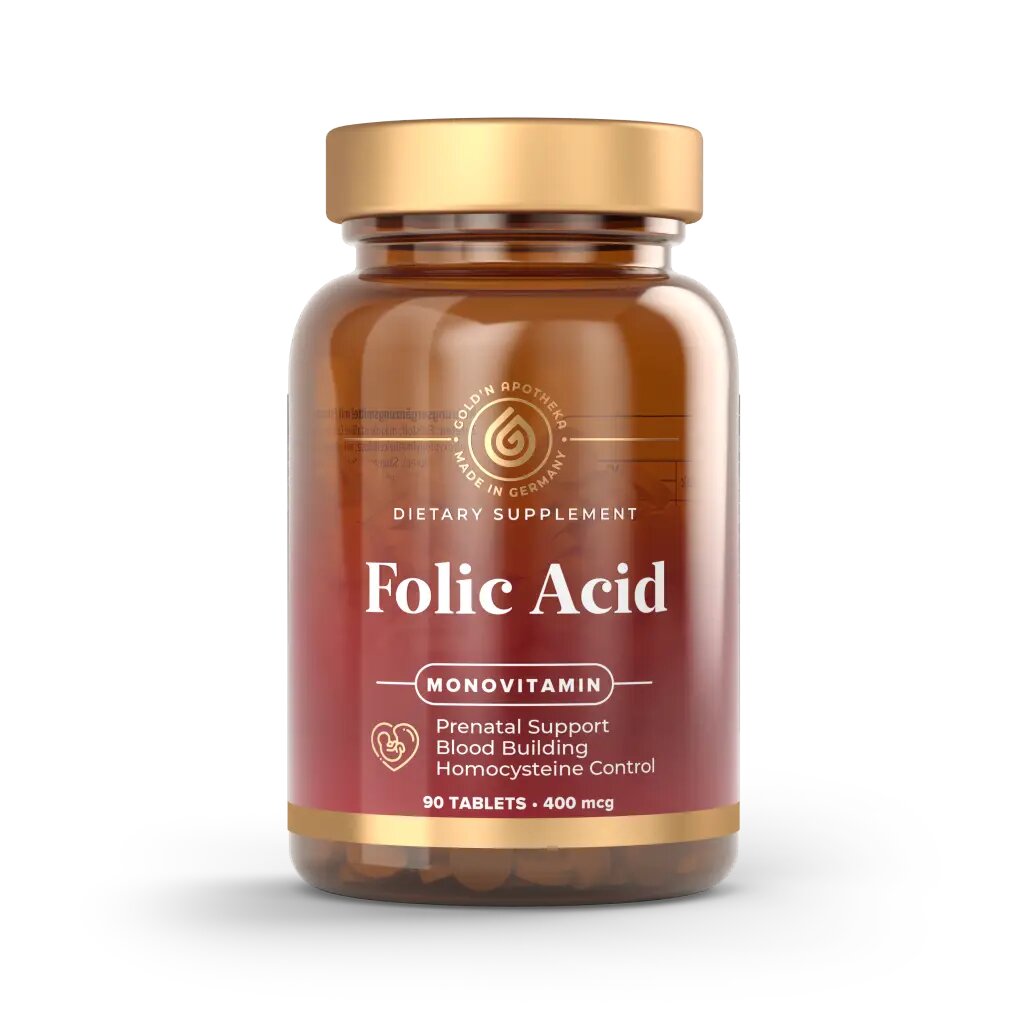 Gold'n Apotheka FOLIC ACID/Фолиевая кислота, таблетки 150 мг, 90 шт