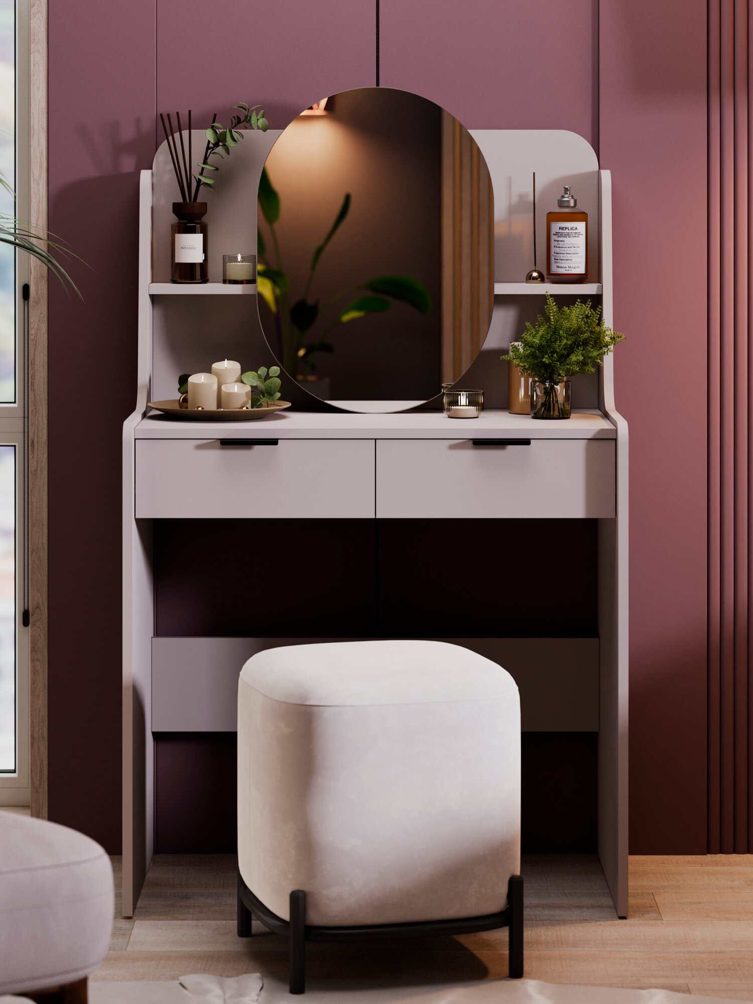 Туалетный стол Латте, ТриЯ, кашемир