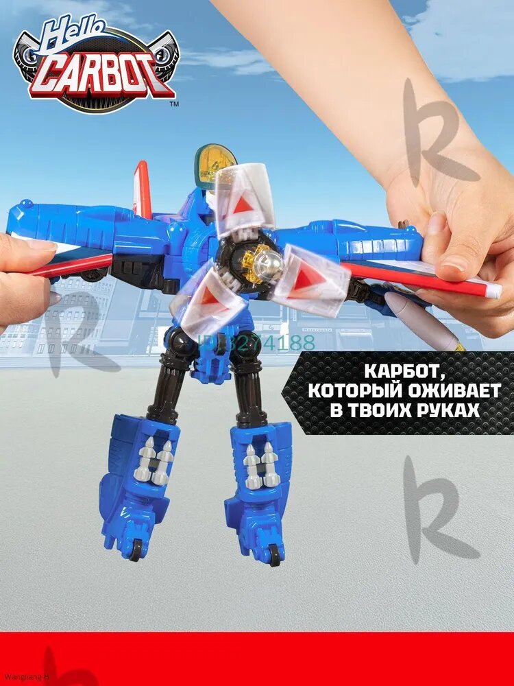 Трансформер Полицейская машина Робот игрушка для мальчиков и девочек, трансформирующаяся в робота — фото 1