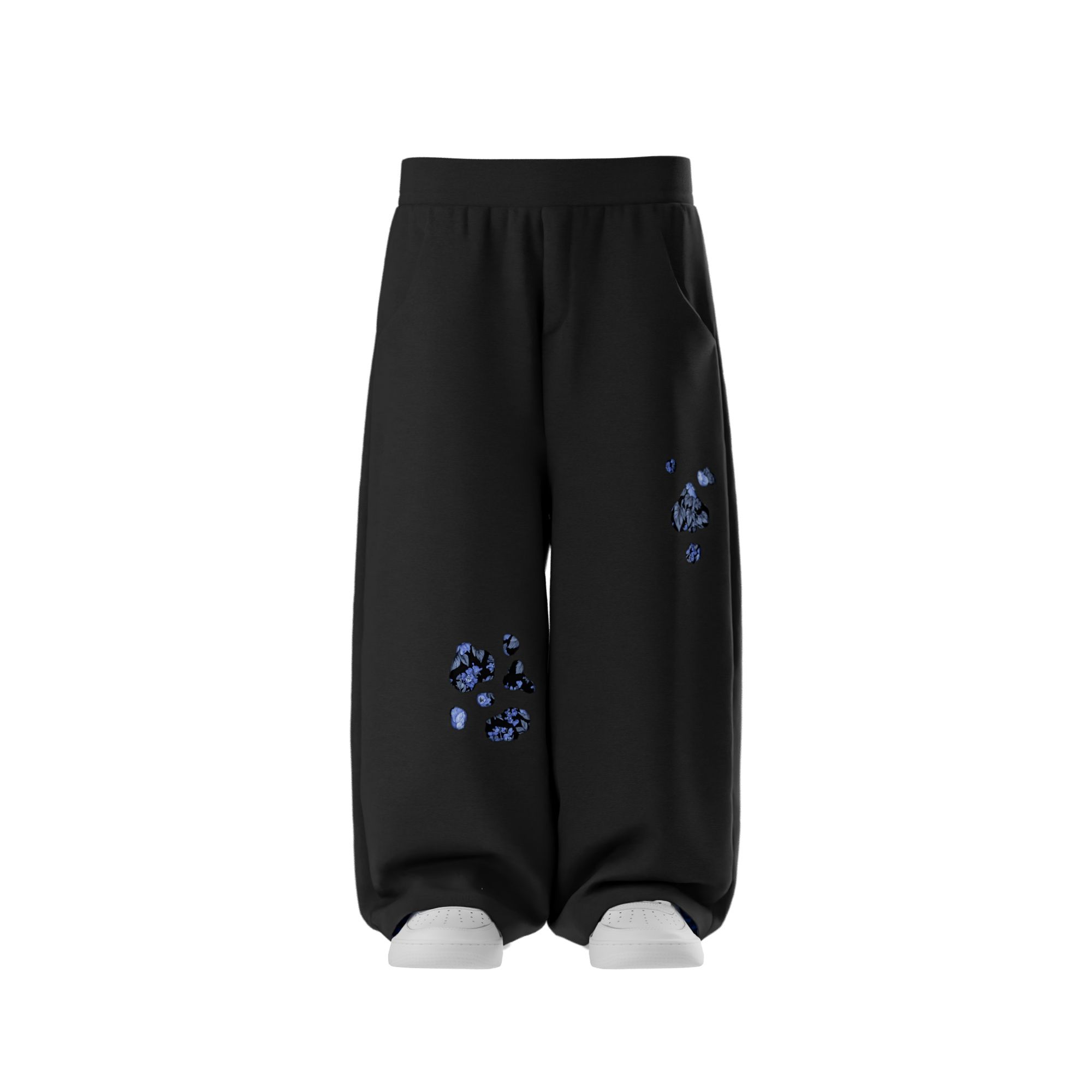 Брюки спортивные "RVR" Black Blue