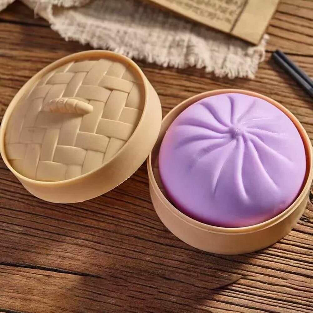 Антистресс-игрушка Музыка в стиле пинч в форме пирога baozi 6см мягкая многоцветная для расслабления
