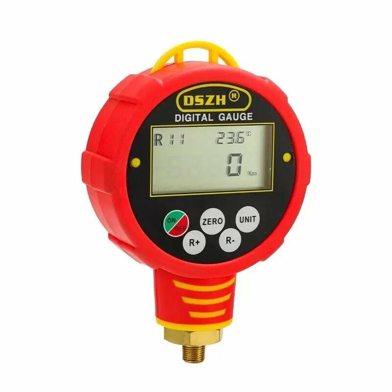 Электронный манометр вакуумметр высокого давления DSZH WK-688H / красный / цифровой
