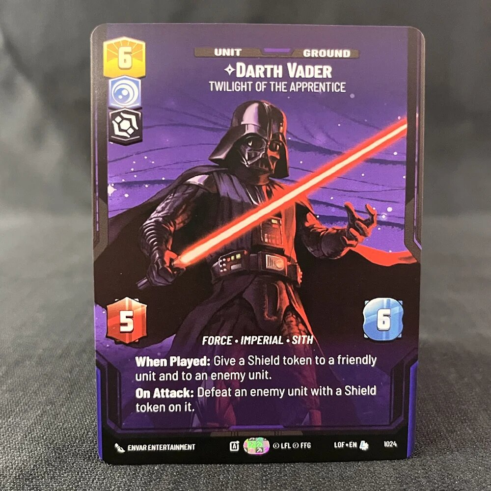 Прокси-карты Звездные войны Hasbro SWUDB 4 карты персонажей LOF-EN-1024