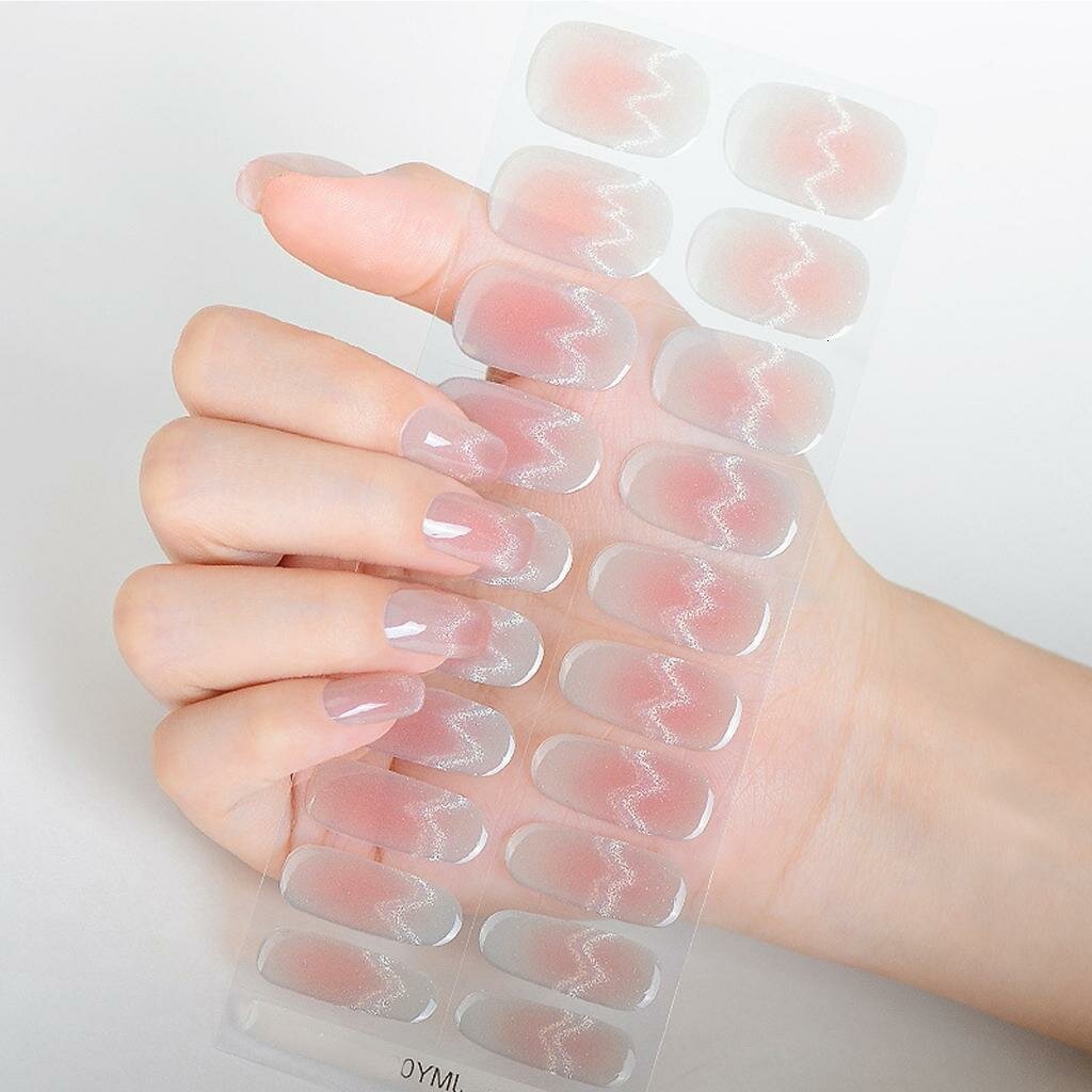 Градиентные самоклеящиеся наклейки для ногтей, JMY023