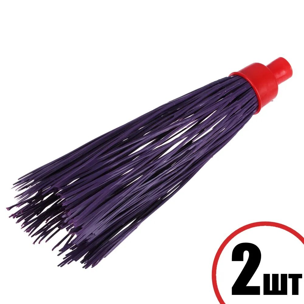 Метла садовая круглая № 10" Н" (2 шт), без черенка, для уборки дома и дачи, дачный инвентарь. Товар уцененный