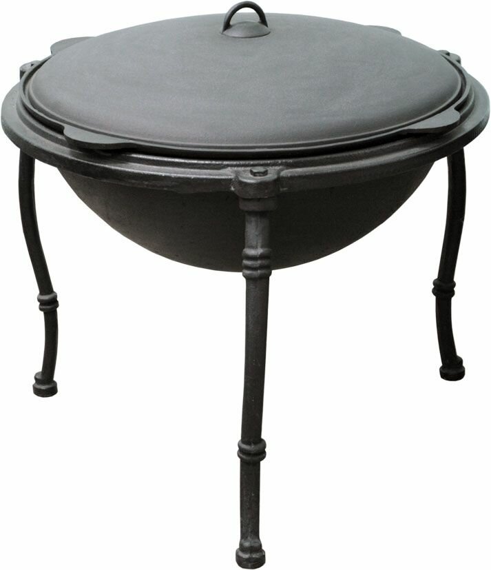 Чаша азиатская на подставке с крышкой 12,0 л - К-П (казан) Блз-49