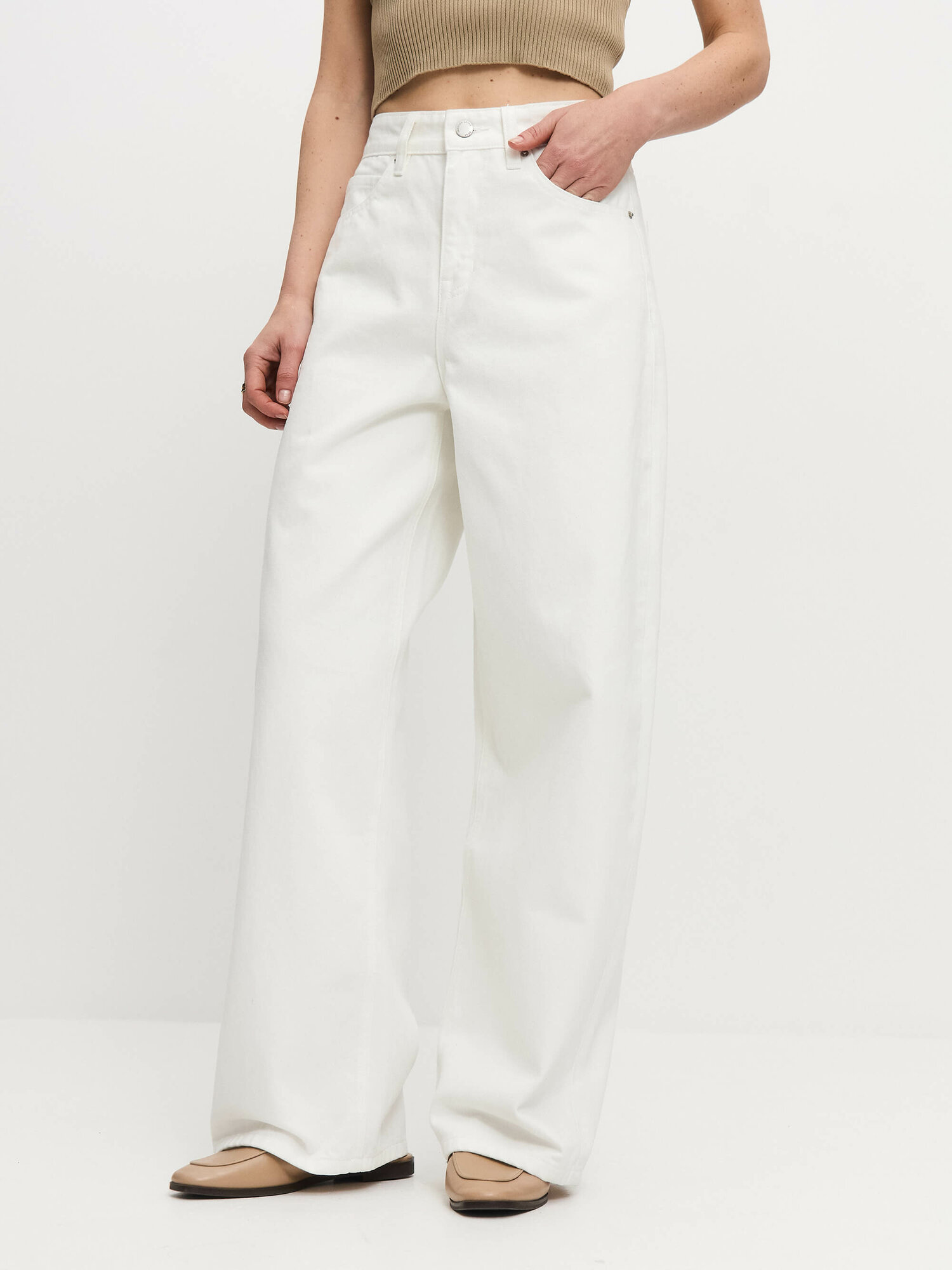 Джинсы широкие 