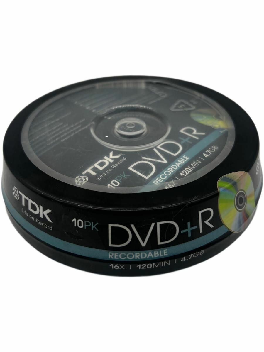 Диски для записи TDK DVD+R 10 шт, 16Х/4,7Gb/120 min