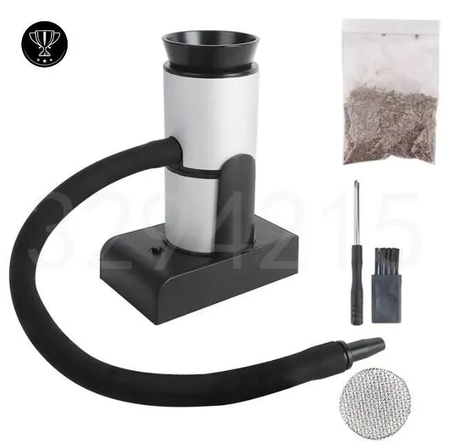 GM Коптильня настольная для холодного копчения, белая, алюминиевая, с щепой