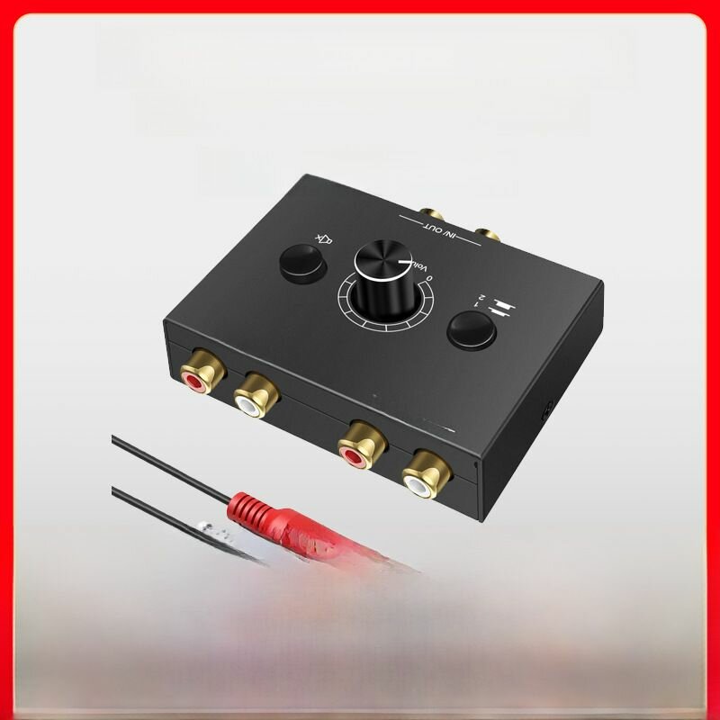 3,5 мм 2 входа 1 выход/1 выход аудио сплиттер-коммутатор