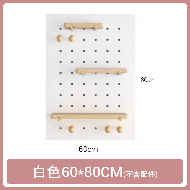 Перфорированная доска из массива дерева для размещения за дверью, настенная полка для хранения в прихожей, фоновая стена для детского стола, перфорированная подвесная доска в форме облака, перегородка.
