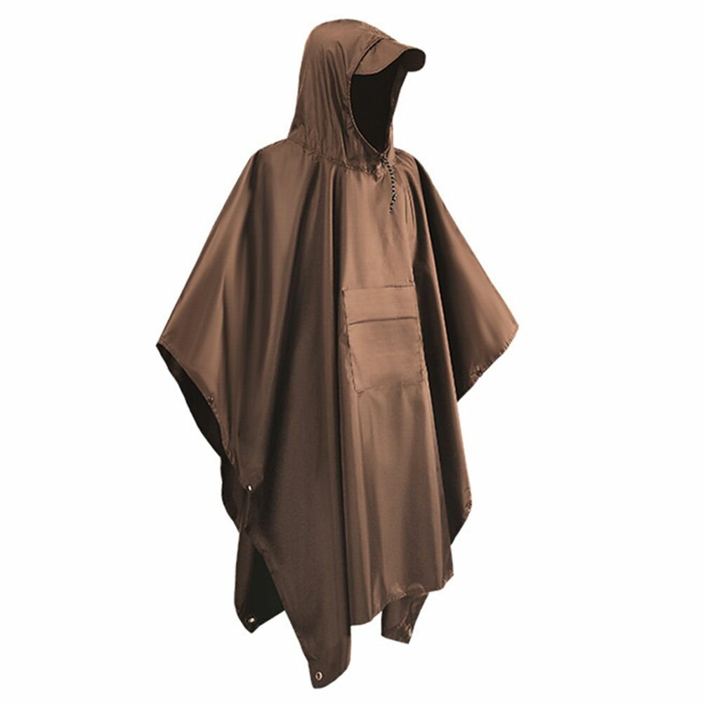 Плащ-пончо двухсторонний для туризма, 213 см