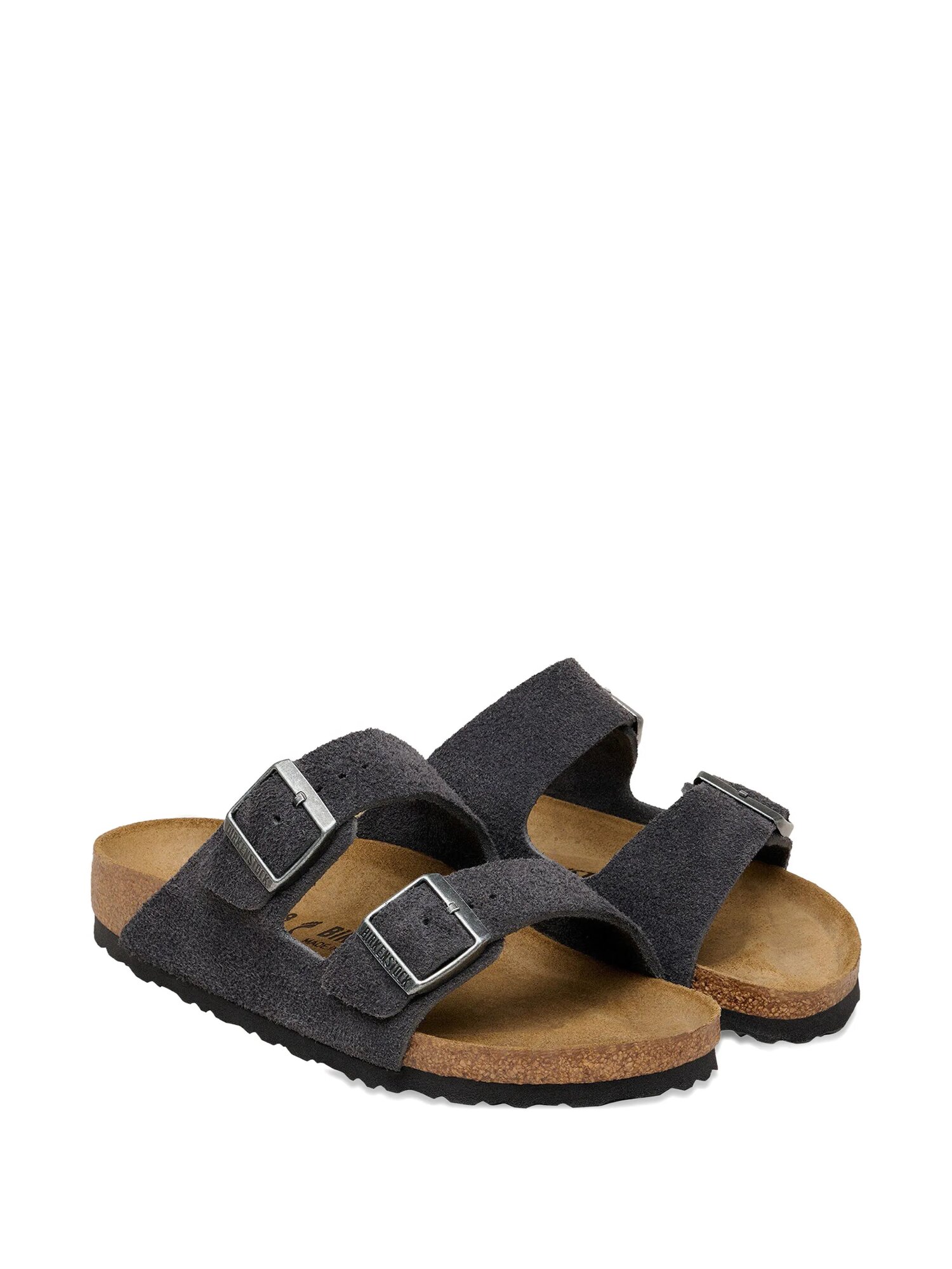 Босоножки Birkenstock Arizona suede sandals, размер 44 EU, серый — фото 1