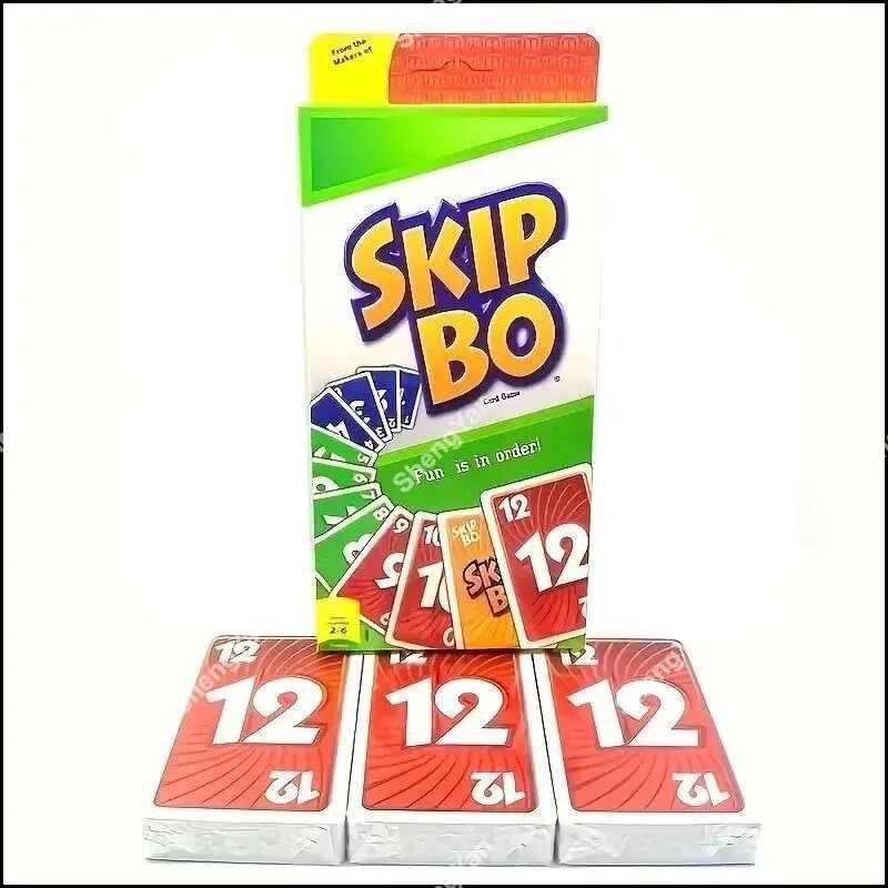 Настольная карточная игра Настольная Skip.Bo Игра (Карточная) Новая версия игры