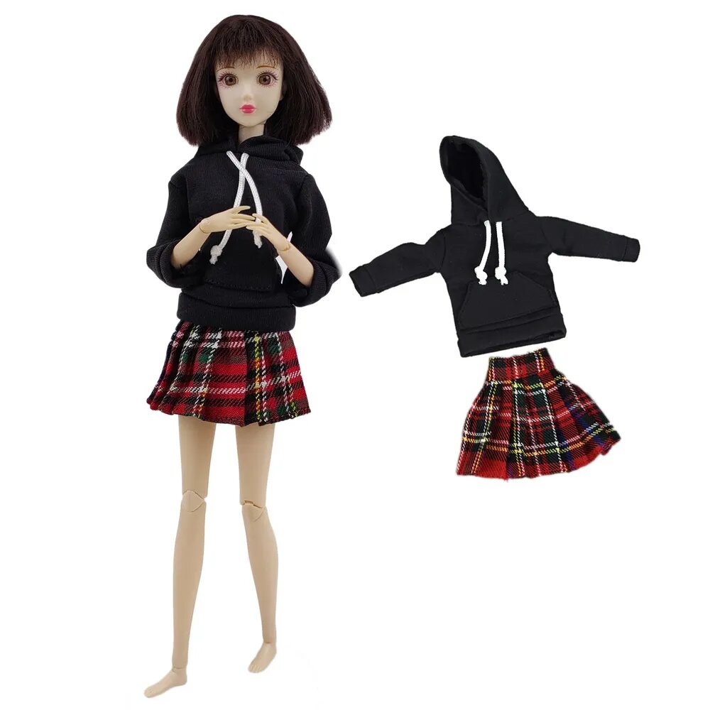Мода кофта плиссированная юбка для куклы барби Barbie