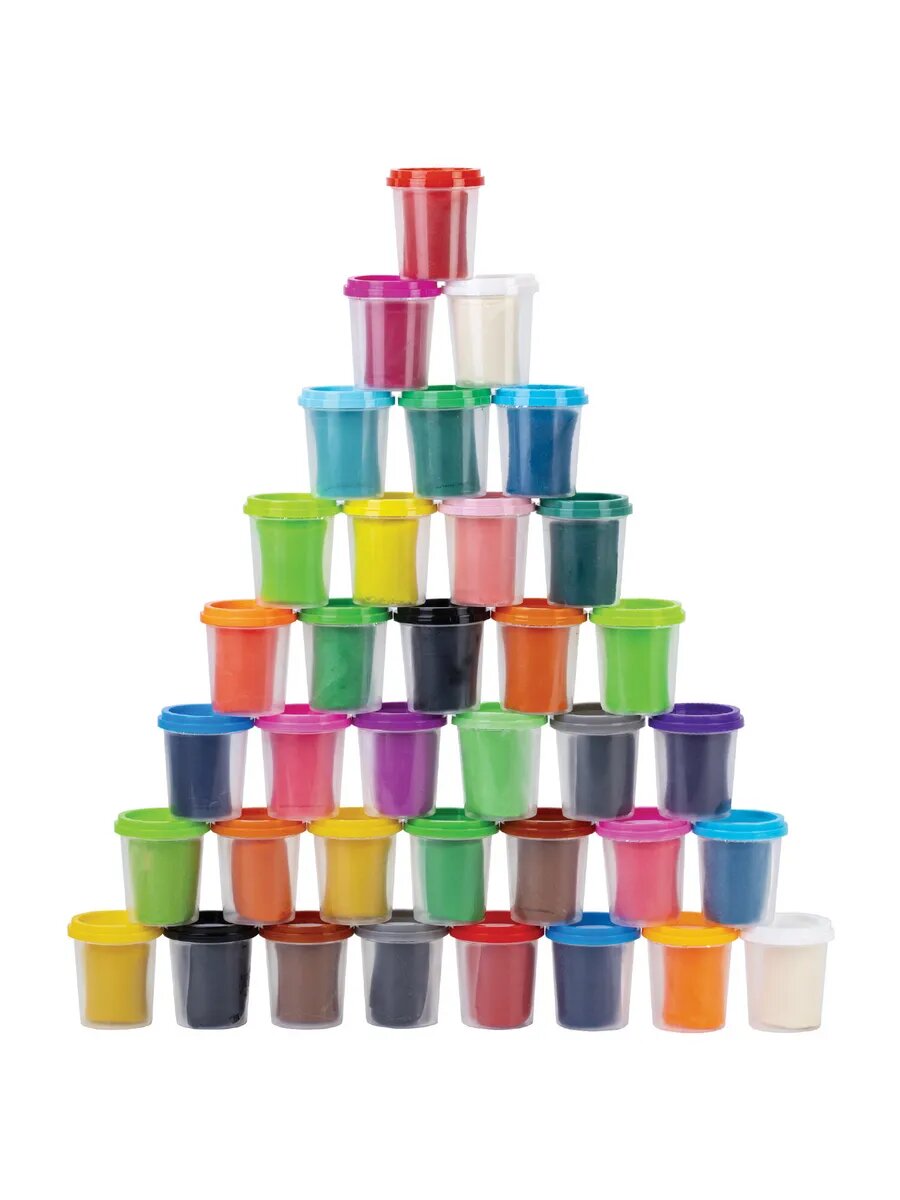 Тесто-пластилин для лепки 36 штук 24 цвета 3600 г